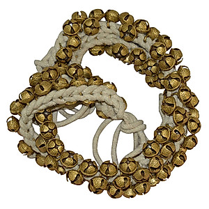 Kathak Ghungroo Dancing Bells Ghungroo Pair Handmade Indian Classical Dance Accessories Ghungru Brass Bell (100+100) Bells