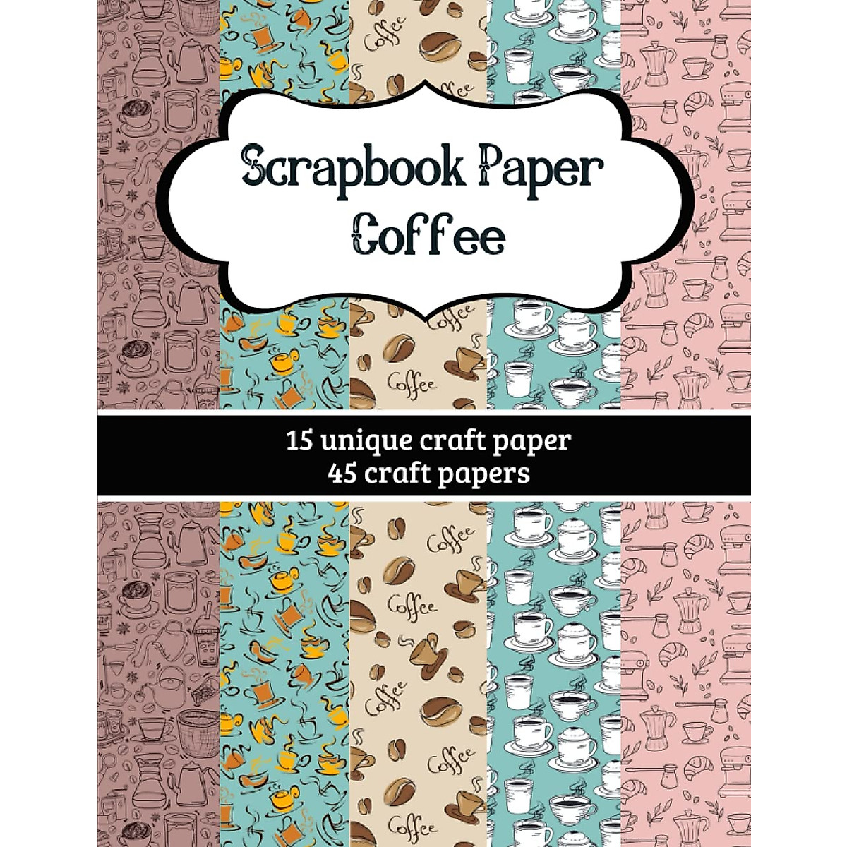 Scrapbook Paper Coffee | Coffee Cup Craft Pad: Coffee Bean Craft Pad