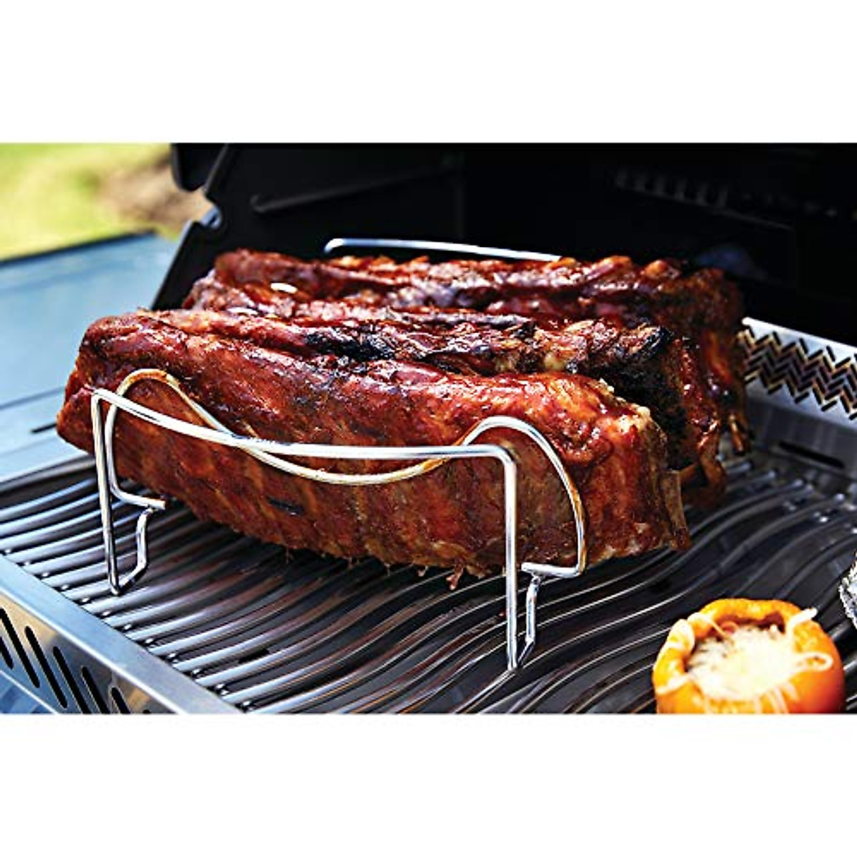 Napoleon 56019 3 in 1 Roasting Rack Grill Accessory, Stainless Steel