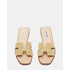 Steve Madden Women's Hadyn Sandal, Raffia, 7.5