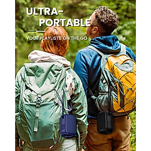 NOTABRICK Bluetooth Speakers,Portable Wireless Speaker with 15W Stereo Sound, Active Extra Bass, IPX6 Waterproof Shower Speaker, TWS, Portable Speaker for Party Beach Camping