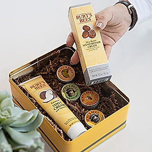 Burt's Bees Easter Basket Stuffers Gifts, 5 Body Care Products, Classics Set - Original Beeswax Lip Balm, Cuticle Cream, Hand Salve, Res-Q Ointment, Hand Repair Cream & Foot Cream, in Giftable Tin
