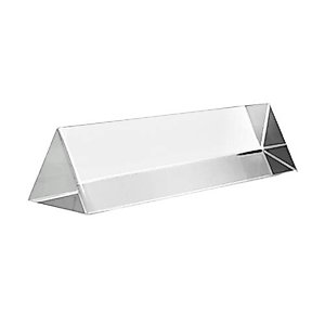 Equilateral Prism, 4" (100mm) Length, 1" (25mm) Faces - Triangular - Polished Acrylic - Excellent for Physics, Light Refraction & Wavelength Experiments, Photography - Eisco Labs