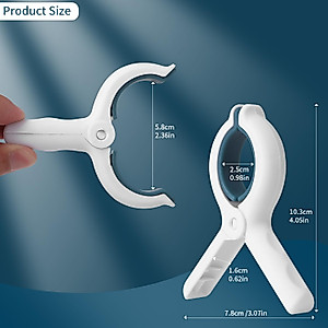 Towel Clips for Beach Chairs,Beach Towel Clips,Towel Clips for Chairs Large Diameter (8 Pack)