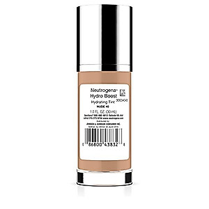 Neutrogena Hydro Boost Hydrating Tint with Hyaluronic Acid, Lightweight Water Gel Formula, Moisturizing, Oil-Free & Non-Comedogenic Liquid Foundation Makeup, 40 Nude Color, 1.0 fl. oz