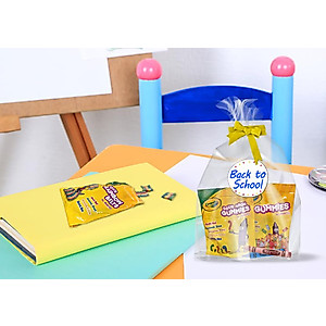 Crayola Assorted Gummy Variety Pack, Back to School & Halloween Treat - Candies with Real Fruit Juice - Sweet & Sour Candy Mix - Individually Wrapped 22 Bags (13.2 oz) by Kervan