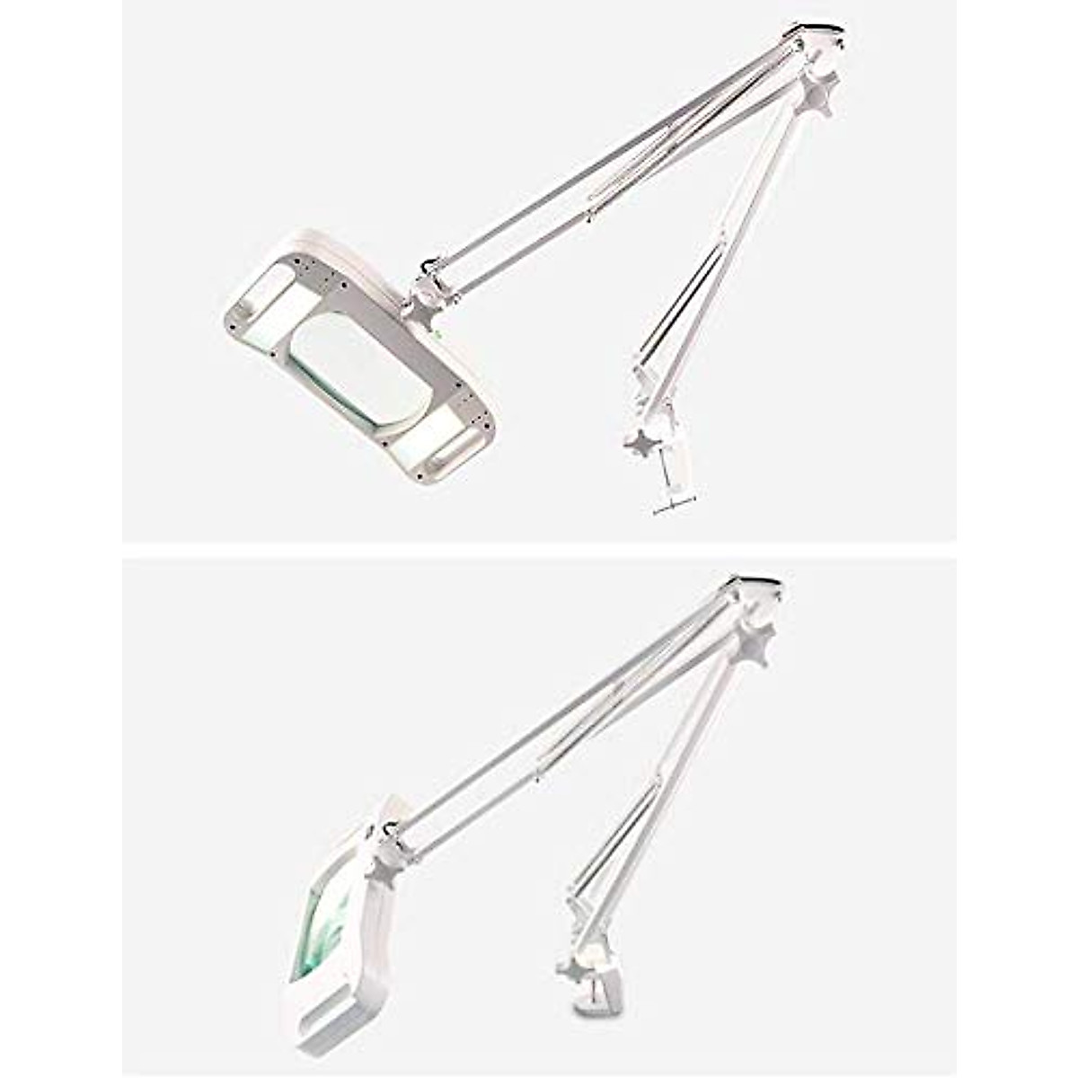 Magnifier, Makeup Light Magnifying Lamp with Stand Clamp Manicure Skincare Beauty Cosmetic Tattoo Manicure 10x Lighted Folding Magnifier Cold Light Salon Spa