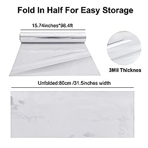 BEISHIDA Clear Cellophane Wrap Roll for Gift Baskets, 100ft-L x 31.5in-W Fold to 16in Cellophane Roll Gift Basket Wrapping Plastic Cellophane Wrap for Gift Baskets, Food and Flower