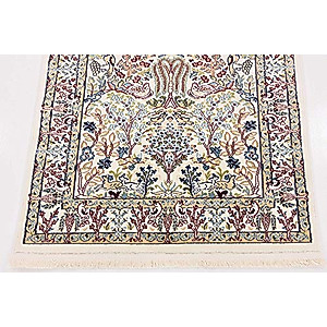 Unique Loom Narenj Collection Area Rug - Bristol (3' x 13' 1" Runner, Ivory/ Beige)