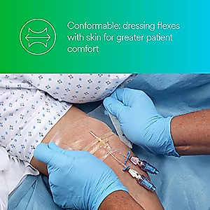 3M™ Tegaderm™ Transparent Film Dressing Frame Style, 1626, 4 in x 4-3/4 in (10 cm x 12 cm), 50/ct 4ct/Case