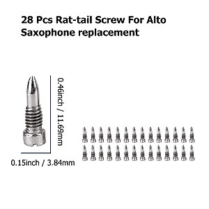GU GU 1 Set Alto Sax Repair Parts Screws + 25pcs Sax Pads + Blanket column
