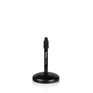 Gator Frameworks Desktop Microphone Stand with Round Weighted Base & Adjustable Height (GFW-MIC-0501)