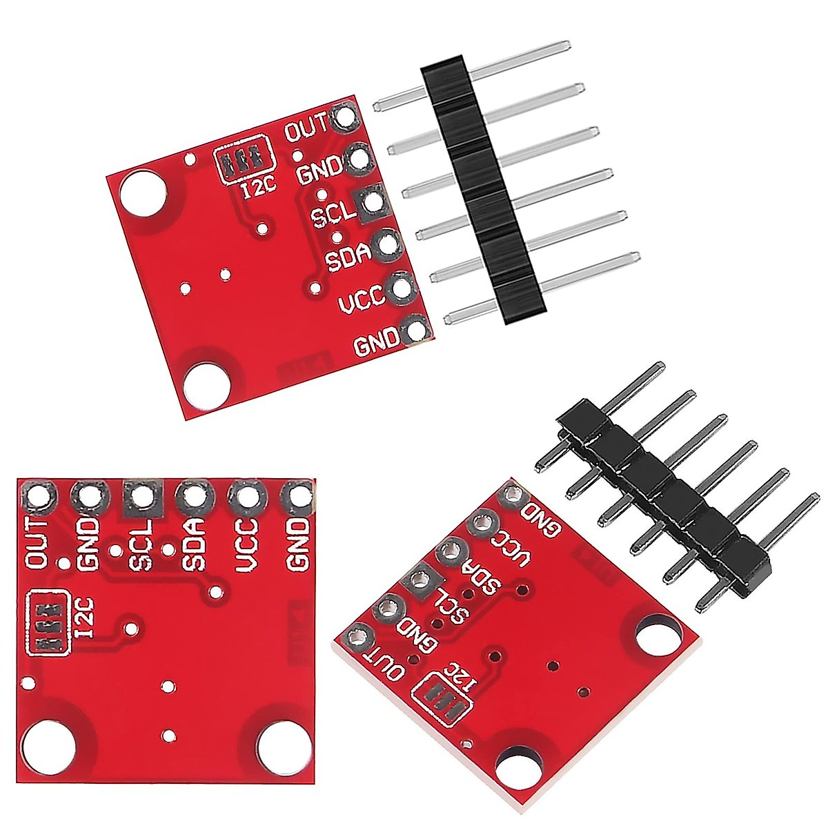 Alinan 5pcs MCP4725 I2C DAC Breakout Module 12-bit Development Board 2.7V to 5.5V Supply with EEPROM