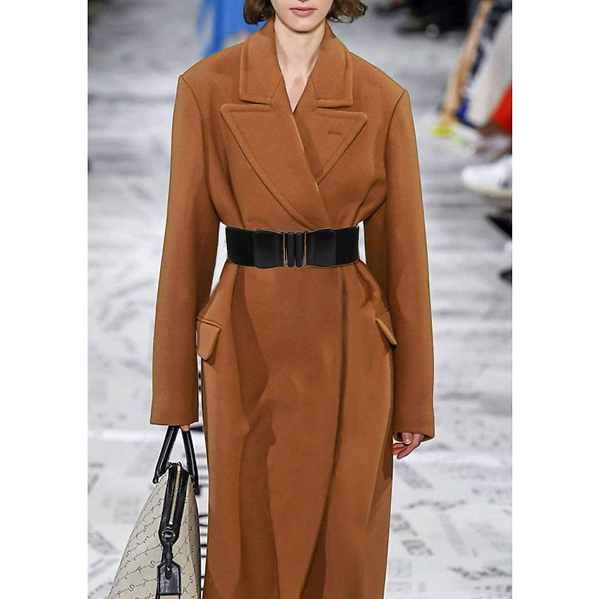 VOCHIC Wide Elastic Plus Size Dress Belt for Women Waist Belts Stretch Waistband