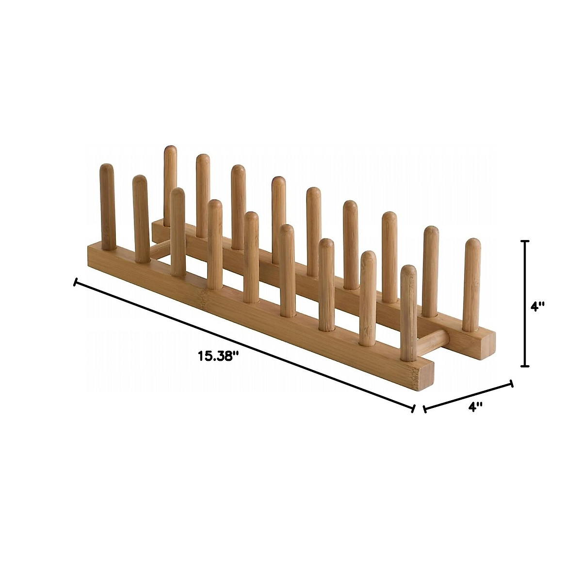 Lipper 887 Bamboo Plate Rack -Pot Lid Holder