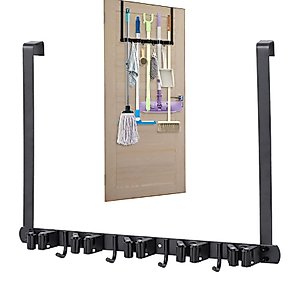 Portable Broom Organizer | Door Mount Broom Storage | Portable Door Mount,restaurant Broom Hanger, Kitchen Broom Storage, Utility Broom Organizer, Wall Mount Tools Holder, Portable Broom Hanger