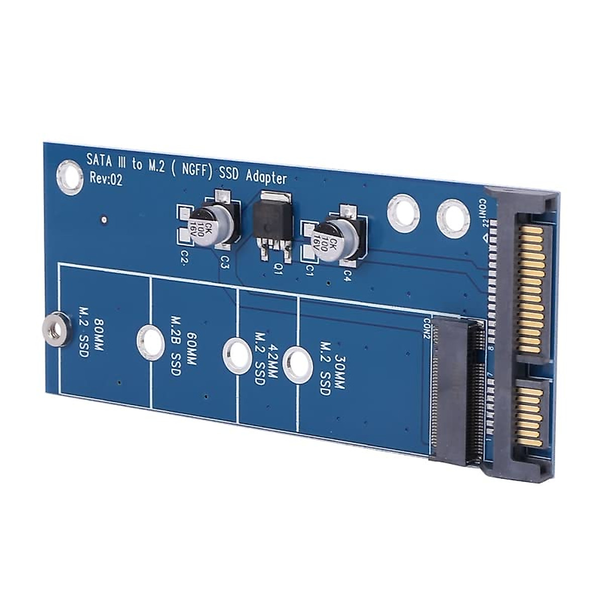 Davitu Stepper Motor - M.2 SSD to 2.5-Inch SATA 3 Adapter Card for 30/42/60/80mm M.2 SSD Solid State Drive Converter 2280 2242 Adapter Card