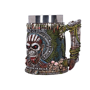 Nemesis Now Officially Licensed Iron Maiden Book of Souls Tankard, Multi Coloured, 17.5cm