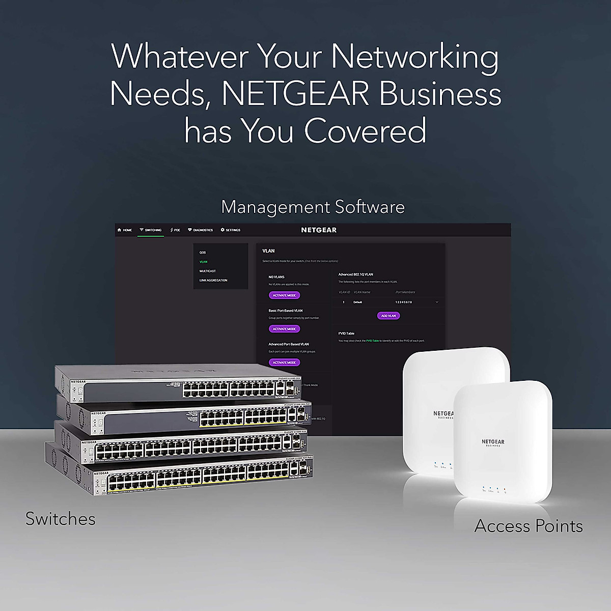 NETGEAR 5-Port Gigabit Ethernet Unmanaged PoE Switch (GS305PP) - with 4 x PoE+ @ 83W, Desktop or Wall Mount