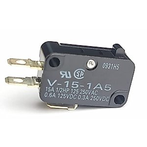 OMRON ELECTRONIC COMPONENTS V-15-1A5 MICRO SWITCH, PIN PLUNGER, SPDT 15A 250V