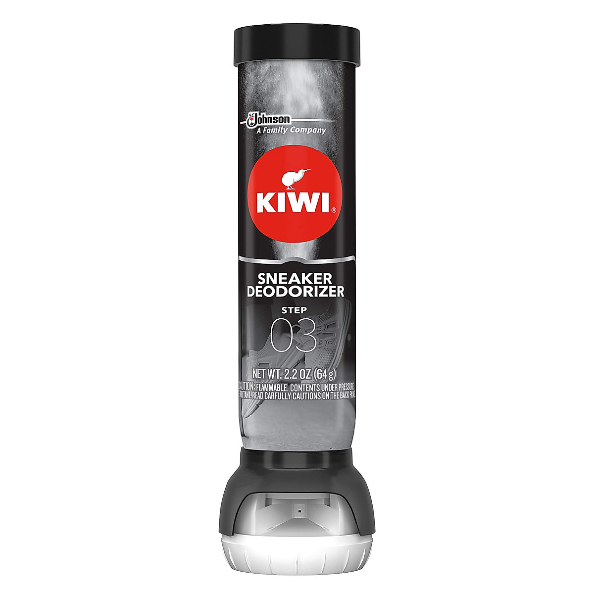 KIWI Sneaker Deodorizer Shoe Odor Spray - Controls odor all day, 2.2 OZ (Pack - 1)