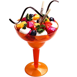 supernal 36pcs Plastic Margarita Glasses,12oz Neon Disposable Cocktail Cups, Colorful Mexican Theme Party Decorations for Carnivals, Dia De Muertos, Green, Blue, Pink, Orange