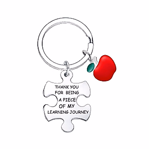Nfyxcaz Teacher Keychain Teacher Gifts from Students Thank You Gift for Teacher Teacher Keyring for Women