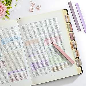 DazSpirit Bible Journaling Kit, 12 Pastel Bible Highlighters and 6 Pens No Bleed with 90 Laminated Bible Tabs, Bible Study Kit for Women & Men Office School, Bible Study Supplies