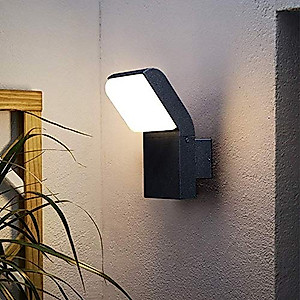 PEHUB Creative Fashion Garden Wall Lantern Outdoor Waterproof Led Wall Lamp Entry Hall Light Outdoor Park Modern Courtyard Balcony Wall Lamp Industrial Sconce Porch Lights Exterior Light Fixture