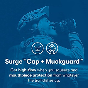 Polar Bottle - Zipper - 24oz Muck, Slate Blue & Turquoise - Insulated Water Bottle - Ideal for Your Mountain Bike Adventure - Keeps Water Cooler Longer, Fits Most Bike Bottle Cages