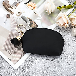 SOTOGO Little Purse Mini Cute Wallet Slim Trifold Little Wallet Credit Card Clutch with Flower for Women Girls and Boys, Black