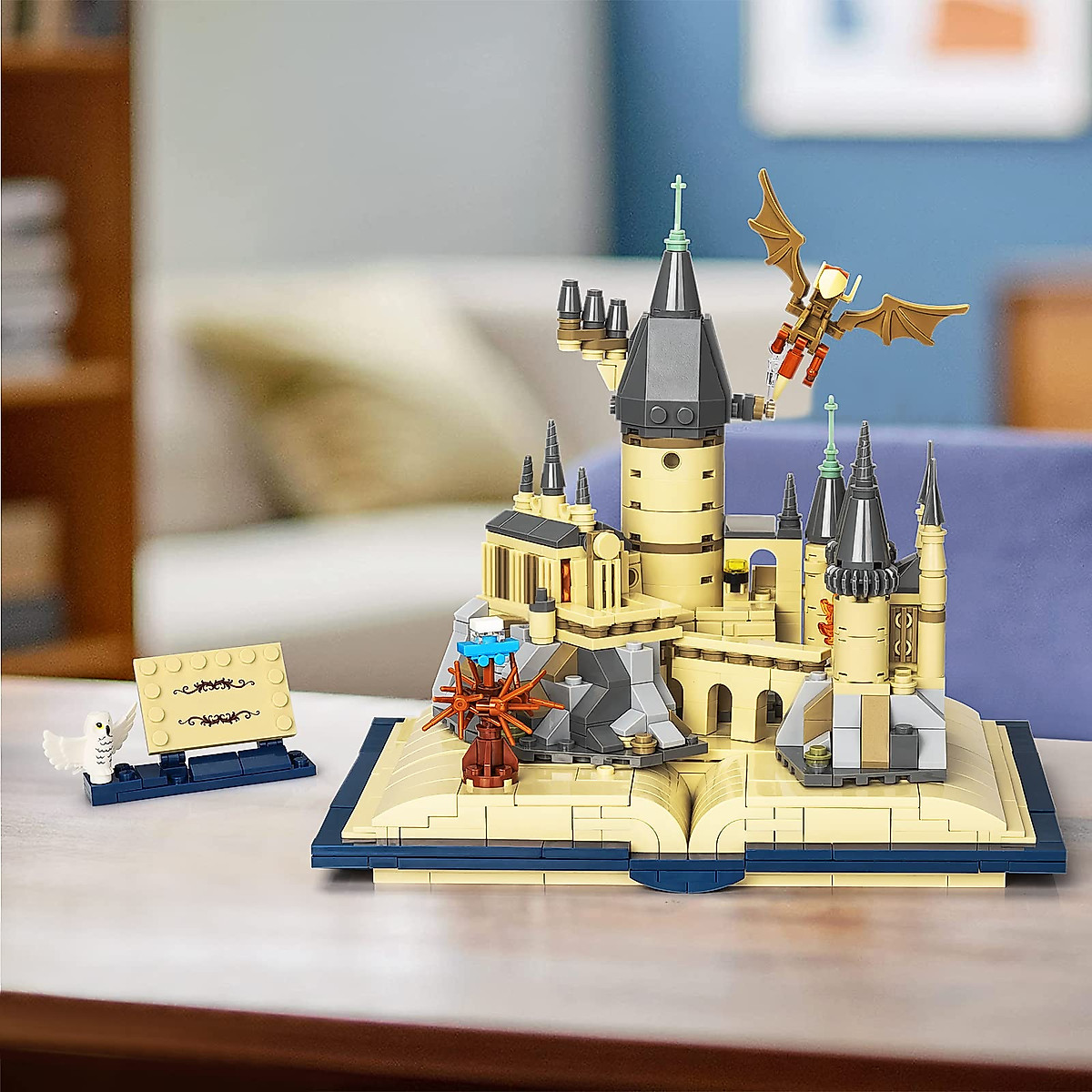 Haiwon Magic Castle Book Building Set, Creative Castle Architecture Building Blocks Toy, Wizarding World Collectible Display Model for Adults, Gift for Boys Girls Kids Aged 8-14 - 749 Pieces