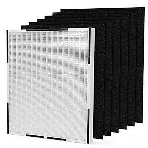 FMDZFL 510/450 Replacement Filter Compatible with Whirlpool Whispure 8171434K/1183054K, for AP450, AP510, AP51030K, WP500P, WP500, AP45030K, WP1000 Purifier, 1 HEPA Filter + 5 Carbon Pre-Filters