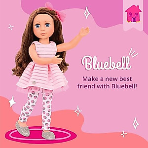 Glitter Girls - Bluebell 14-inch Poseable Fashion Doll - Dolls for Girls Age 3 & Up,Pink, Brown, Silver, Blue