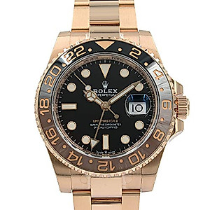 Rolex GMT-Master II Automatic Men's 18kt Everose Gold Oyster Coke Bezel Watch 126715BKSO