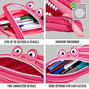 Zipit ZTM/WD Hip Wildlings from a Single Pencil Long Zipper Pink