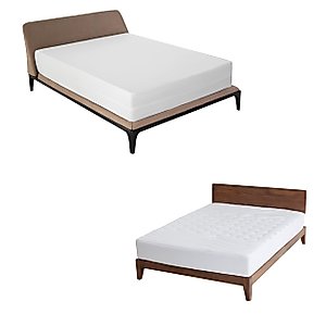 Bedsure Queen Mattress Pad Bundle Waterproof Mattress Cover Queen Size