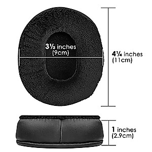 Ear Pads for Sony WH-CH700N, WH-CH710N Headphones Replacement Ear Cushions, Ear Covers, Headset Earpads (Extra Thick/Black)
