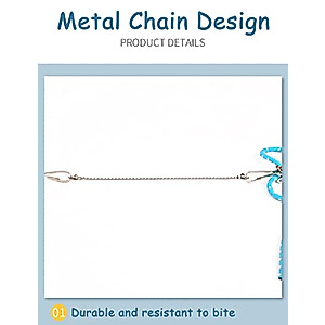 Harikaji Hamster Harness,Adjustable Harness Vest Leash Hamster Chest Straps with a Small Bell Rat Mouse Squirrel Sugar Glider Small Animal (Blue)