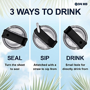 34HD 40oz Insulated Tumbler with Handle – Partners in Crime Birthday Gift for Best Friends or Sisters – Funny Stainless Steel Travel Mug – Keeps Drinks Hot or Cold – Fun Bar Night Quote Design