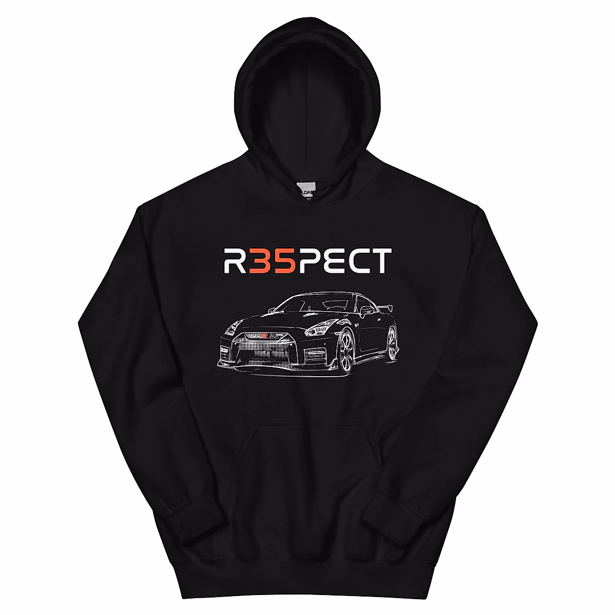 JG Infinite R35 GTR GT-R Skyline Respect JDM Tuner Drift Racing Unisex Hoodie Black