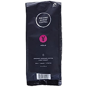 Kicking Horse Coffee, Hola, Light Roast, Ground, 10 oz