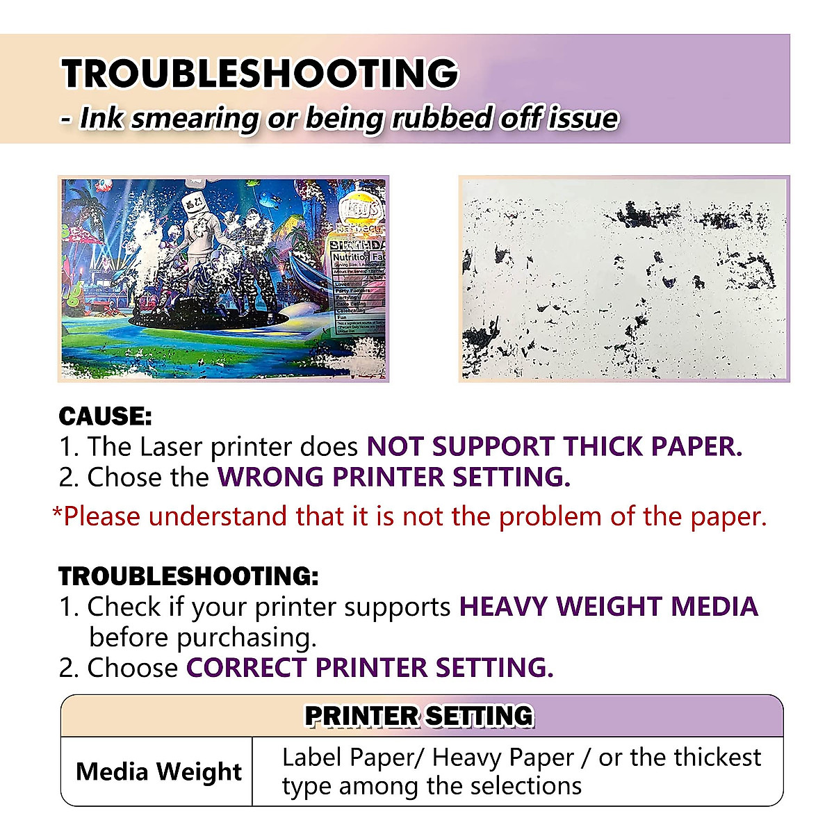 Koala Printable Vinyl Sticker Paper for LASER Printer - Glossy Waterproof Sticker Paper, White 8.5X11 Inch 20 Sheets