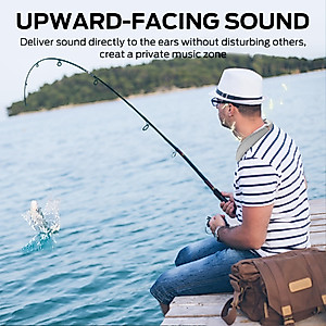 Monster Boomerang Neck Speaker Bluetooth Wireless, Neckband Bluetooth Speakers with Ture 3D Stereo Sound, 12H Playtime, IPX7 Waterproof, Built-in Mic, Wearable Portable Speaker for Home Outdoor