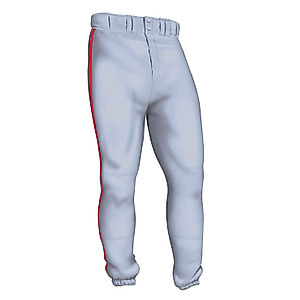 Easton Youth Pro Pipepant, White/Red, Small