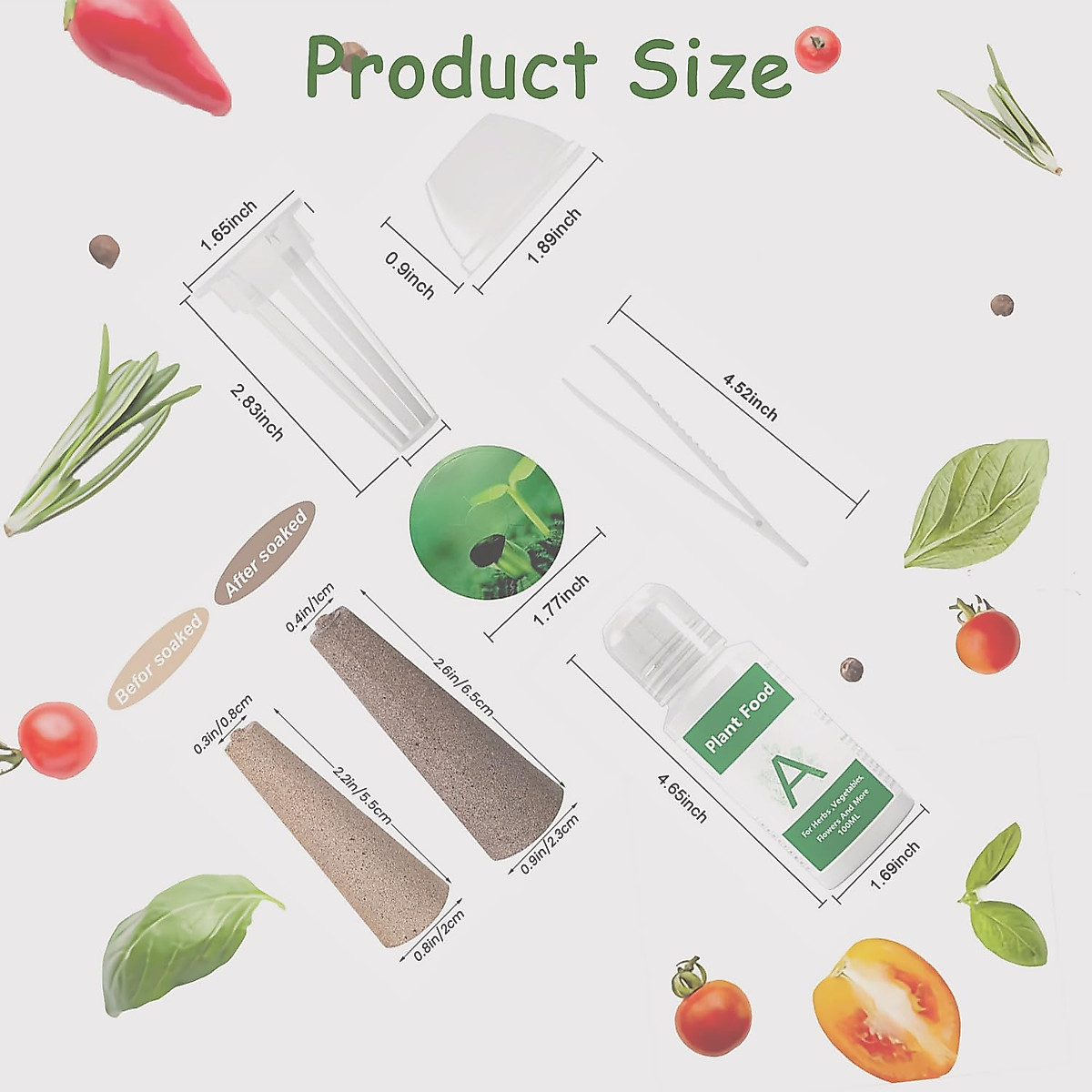 151 Pcs Seed Pod Kit for Hydroponic Growing System, Grow Anything Kit with 50 Pieces Replacement Grow Sponges,24 Grow Baskets, 24 Grow Domes(Not Include Seeds)