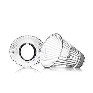 Barski - European Glass - Double Old Fashioned Tumbler Glasses - Uniquely Designed - Set of 6-10.5 oz. - Made in Europe