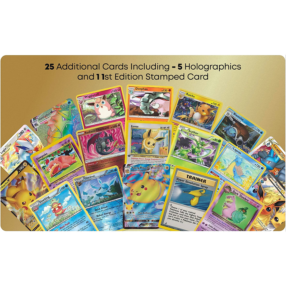Pokemon TCG: Graded Mystery Collection Box - Contains 1 Graded Card, 20 Cards Including 1 First Edition, and 1 Factory Sealed Booster Pack