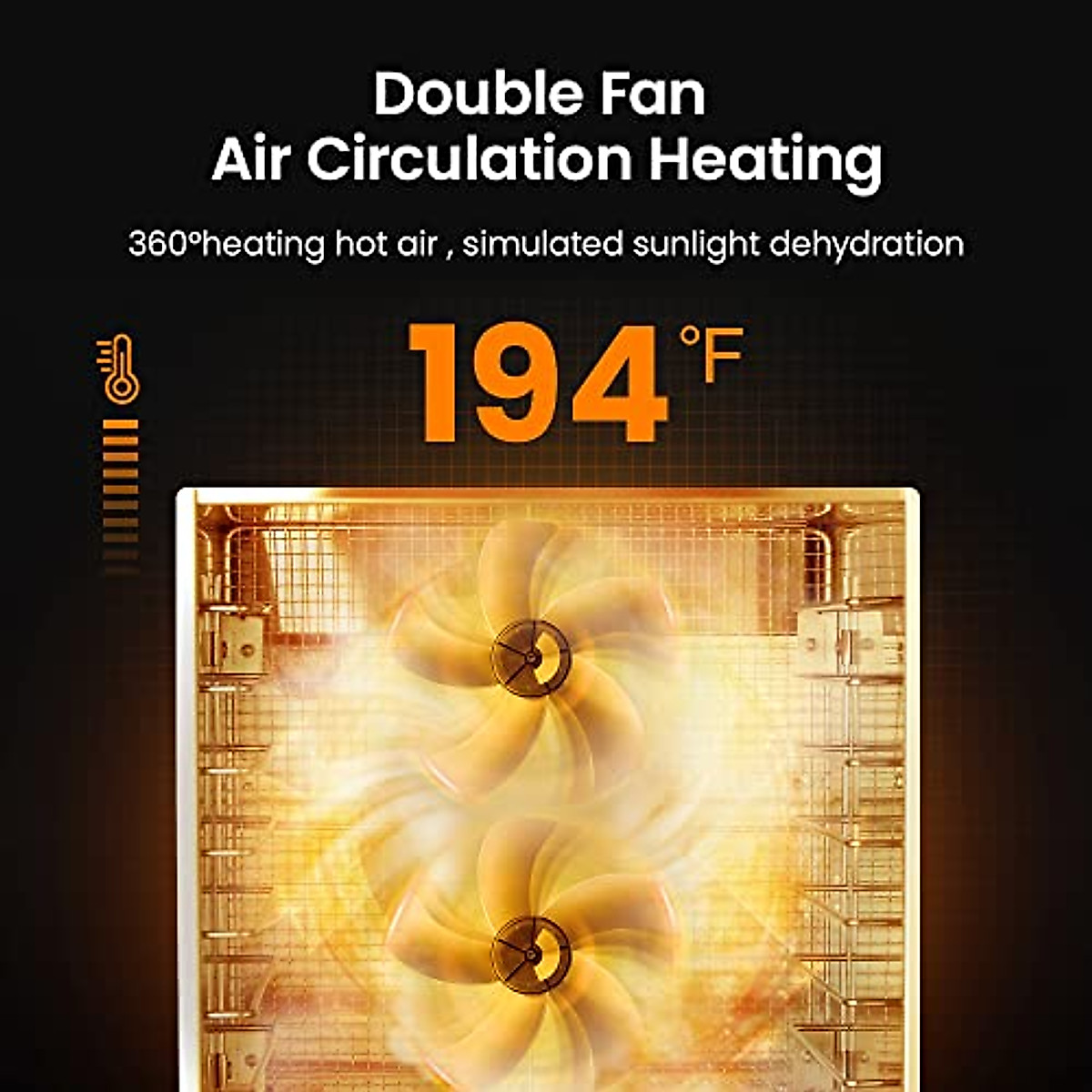 COLZER Food Dehydrator 12 Stainless Steel Trays, Food Dryer for Fruit, Meat, Beef, Jerky, Herbs, with Adjustable Timer and Temperature Control