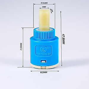 MING DI 25mm Short Leg Faucet Cartridge, Single Handle Faucet Valve for Kohler Kitchen Faucet